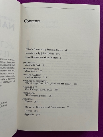 Lectures On Literature | Trade Stories